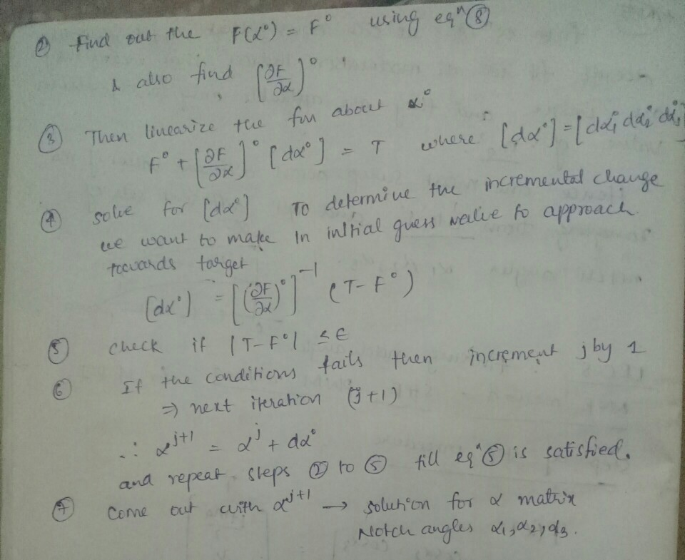 SHEPWM Step by step procedure. N-R method T T Itma 2 | Chegg.com