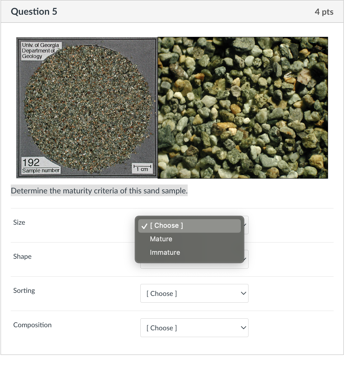 Solved Determine the maturity criteria of this sand | Chegg.com