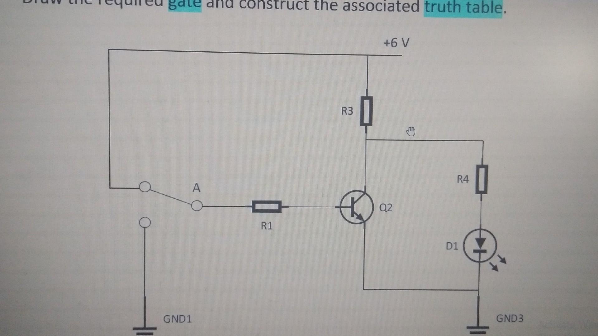 Solved Figure 1 1 Shows A Circuit That Utilizes A Transistor