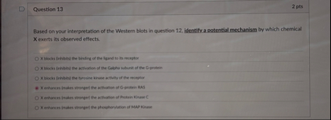 Solved Question 132 ﻿ptsBased on your interpretation of the | Chegg.com