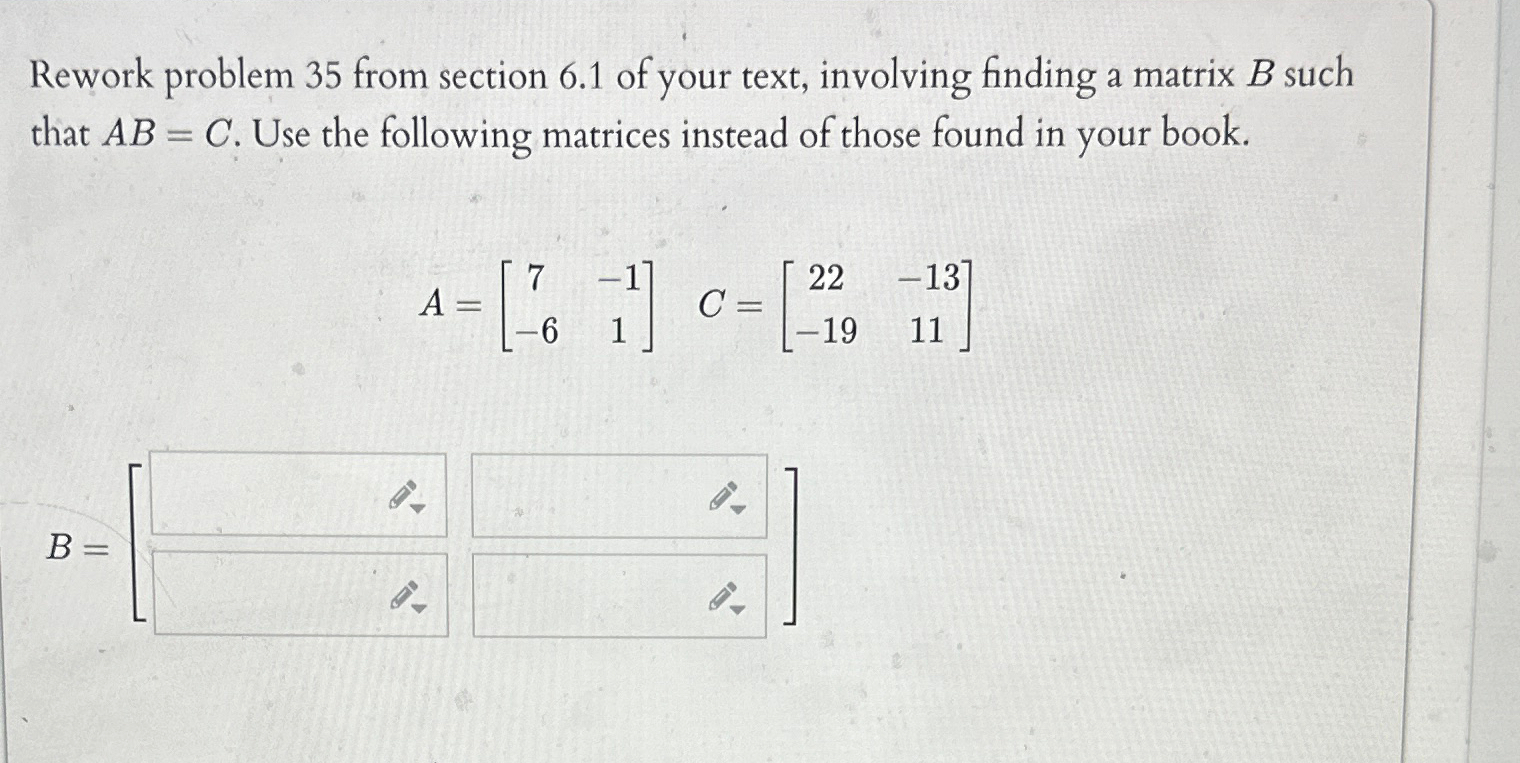 Solved Rework problem 35 ﻿from section 6.1 ﻿of your text, | Chegg.com