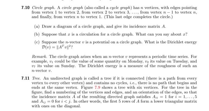 Solved 7.3 Trimming a vector. Find a matrix A for which | Chegg.com