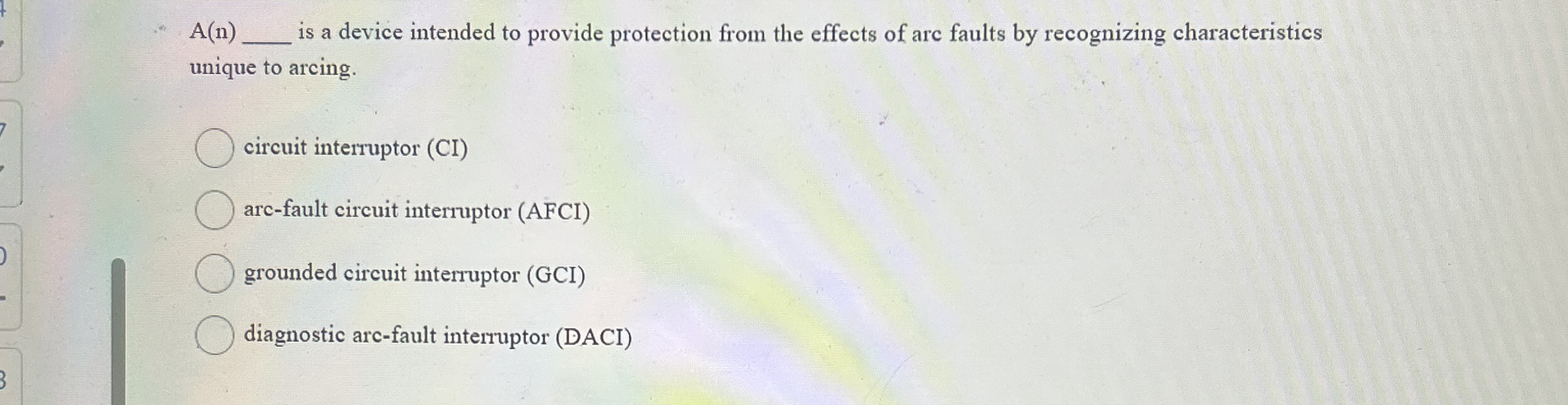 Solved A(n) q, ﻿is a device intended to provide protection | Chegg.com