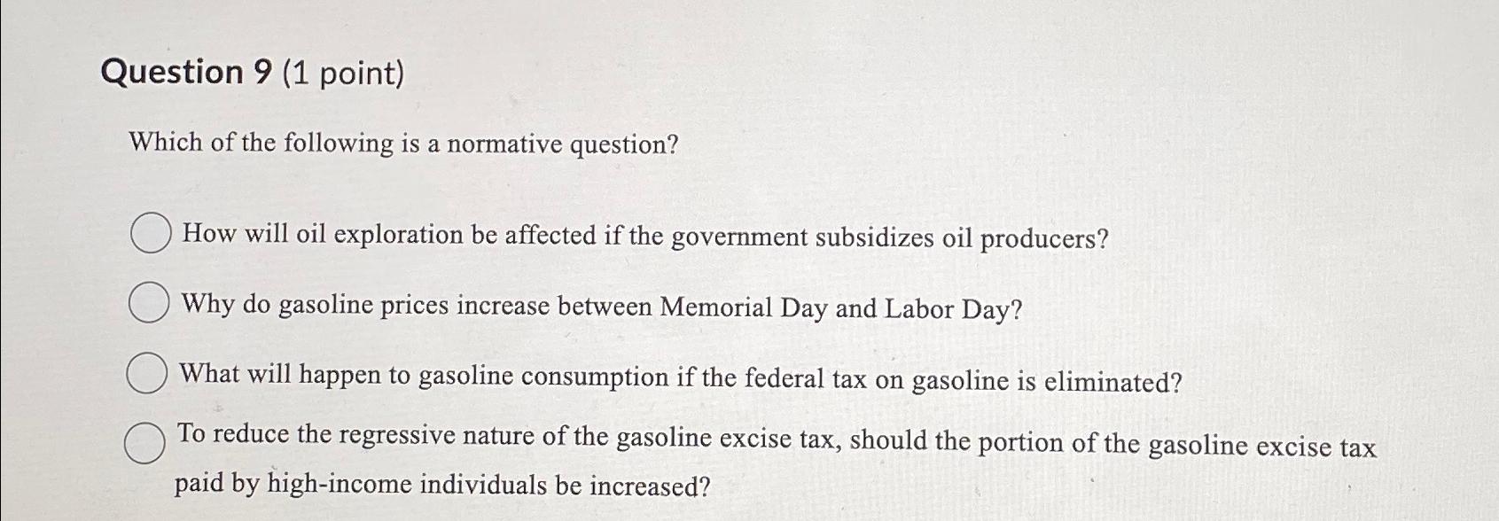 Solved Question 9 1 ﻿pointwhich Of The Following Is A 