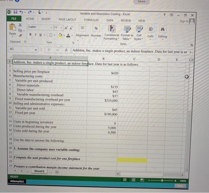 Solved please also show me formulas! | Chegg.com