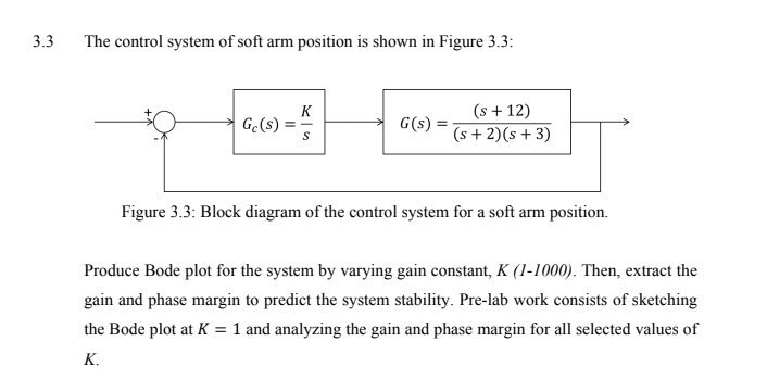 Solved How to calculate Gm and shows the bode plot and the | Chegg.com