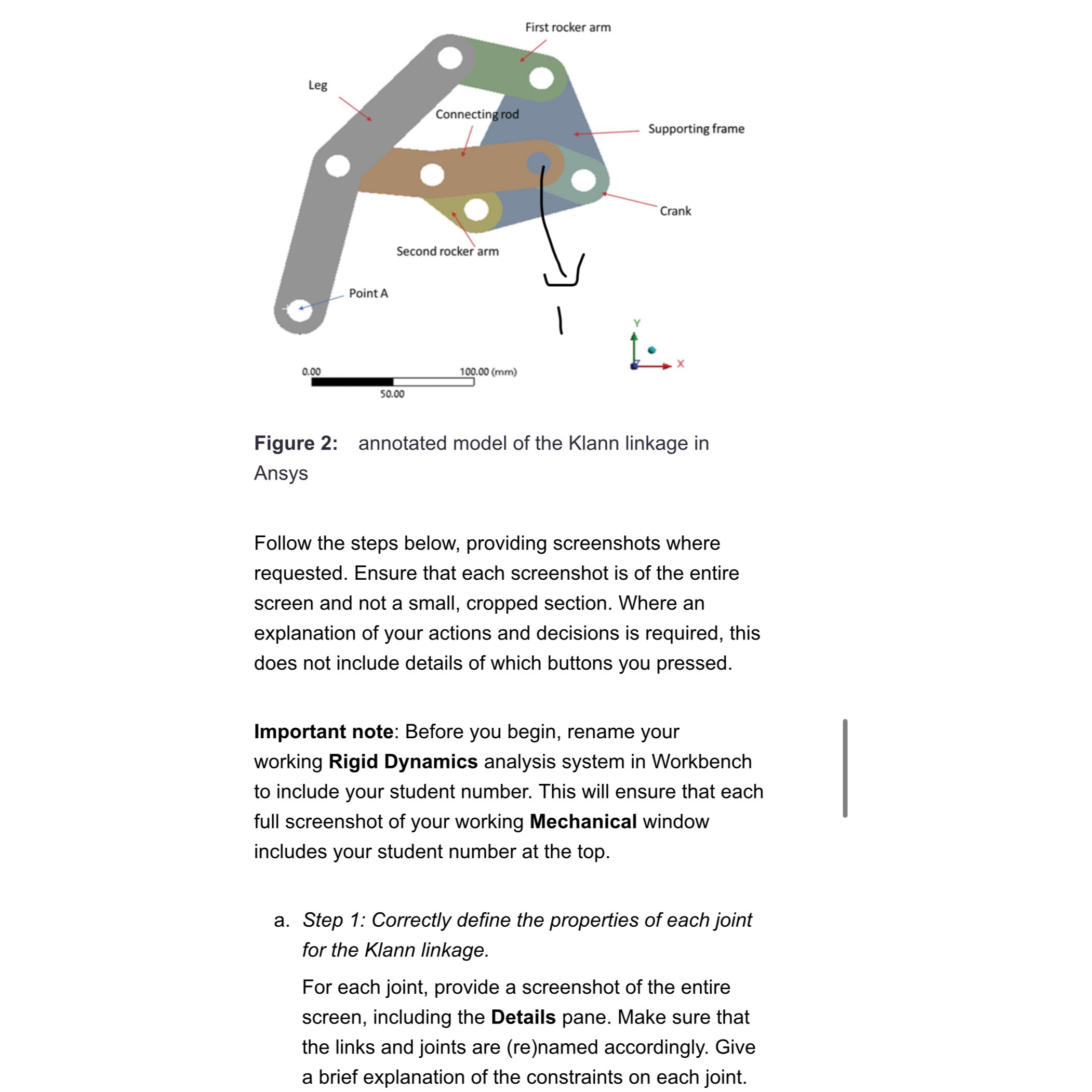 For example, as joint 1, ﻿I fixed crank side and | Chegg.com