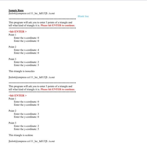 CS111 Written By Kazumi Slott An application using | Chegg.com
