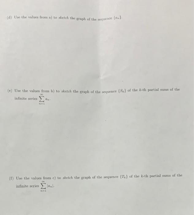 Solved 1. Consider the following intinite sequence { | Chegg.com