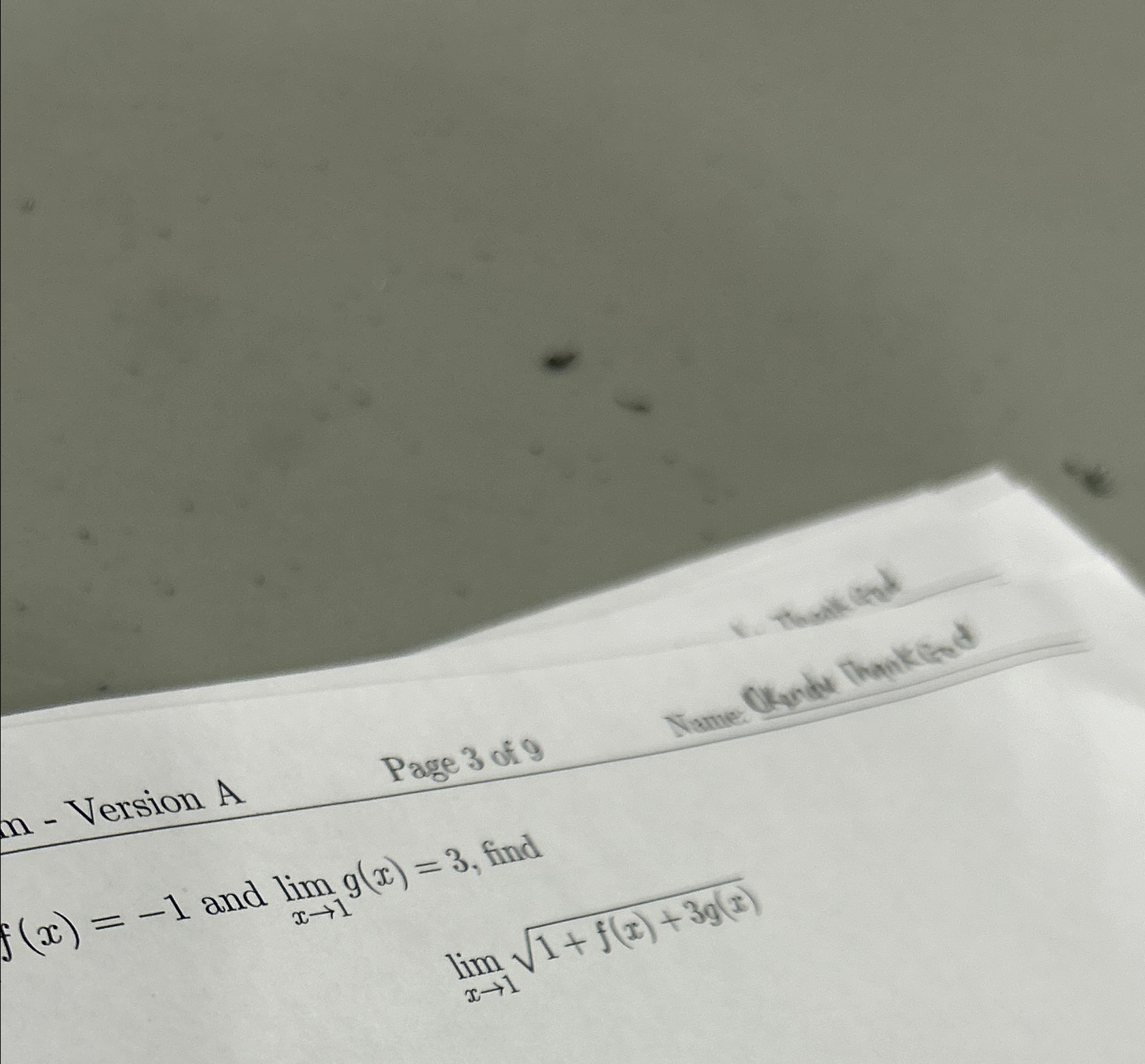 Solved Version APage 3 ﻿of 9Same Orander thanteredf(x)=-1 | Chegg.com