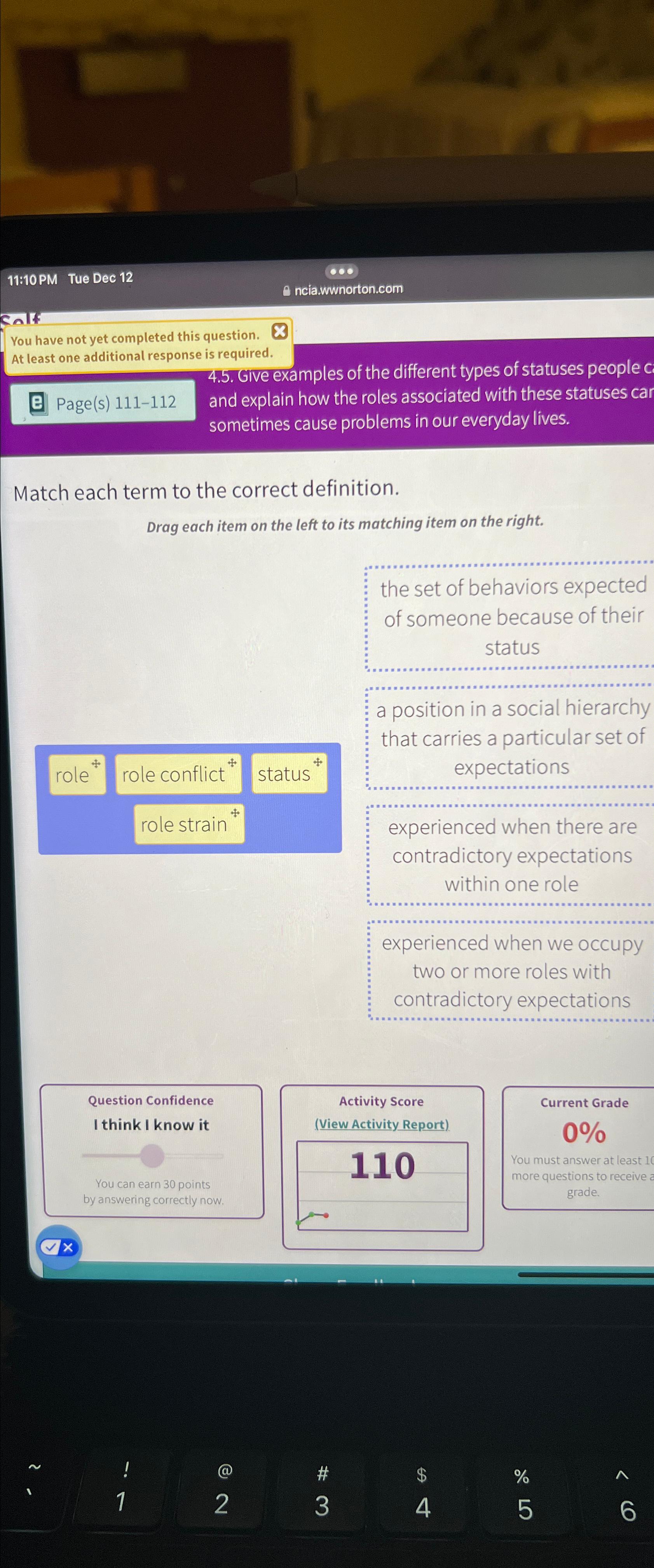 Solved Match each term to the correct definition.Drag each | Chegg.com