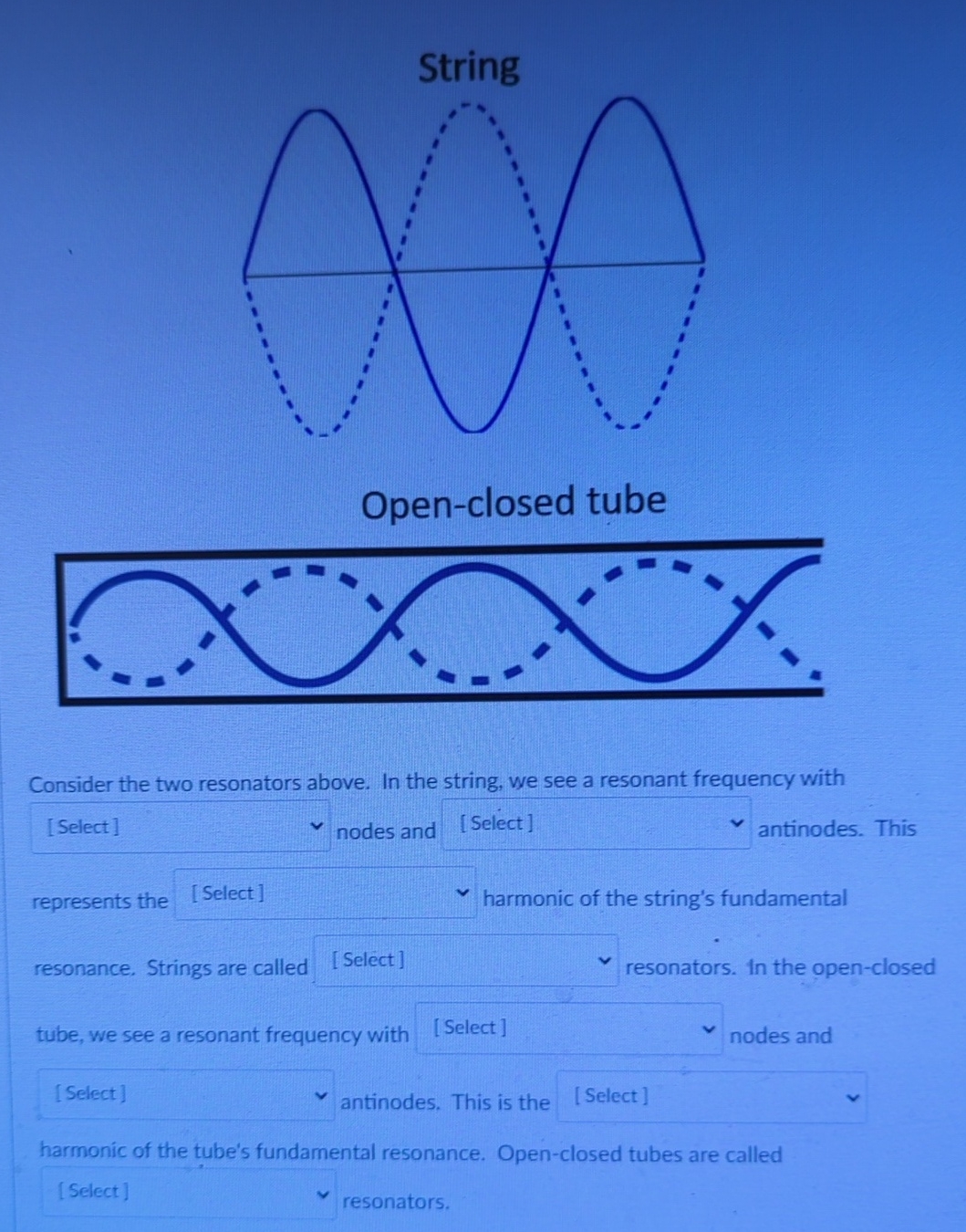 Solved Open-closed tubeConsider the two resonators above. In | Chegg.com