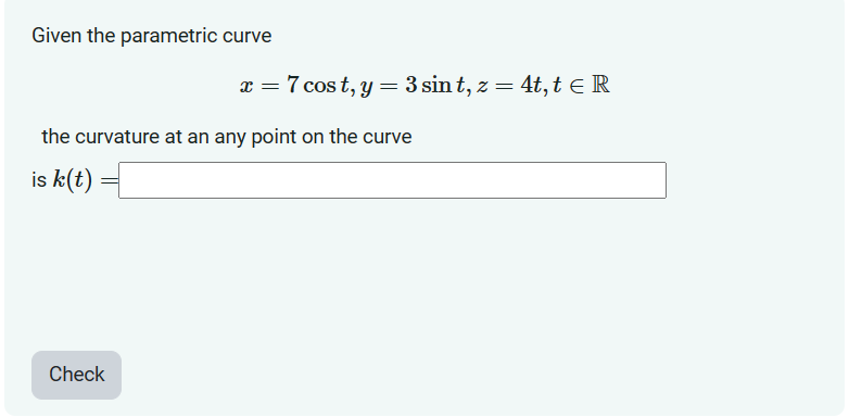 Solved Given the parametric | Chegg.com
