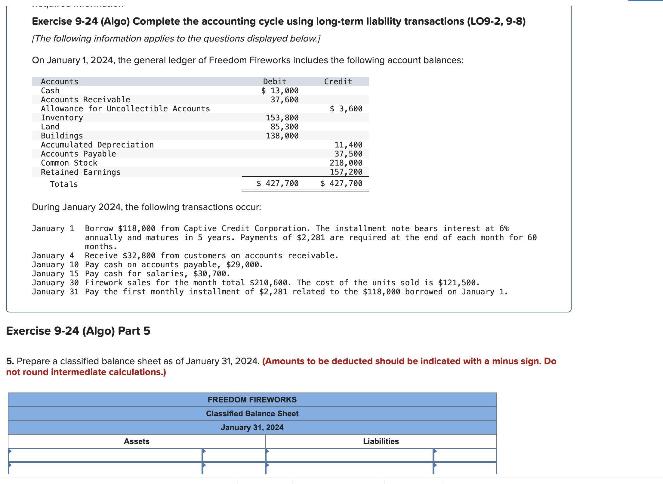 Solved Exercise 9-24 (Algo) ﻿Complete the accounting cycle | Chegg.com