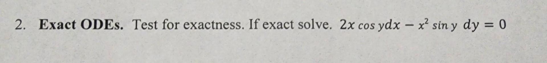 Solved 1. Separable ODEs. Find the general solution: | Chegg.com