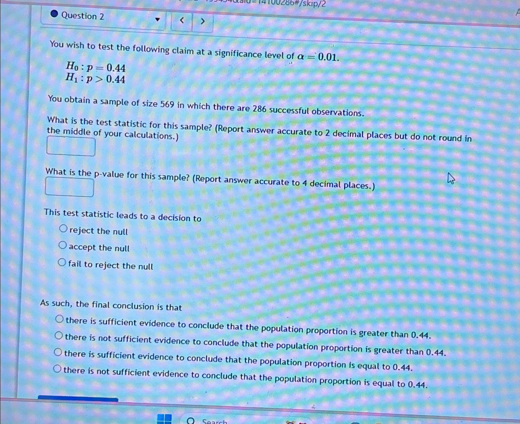 solved-ion-2you-wish-to-test-the-following-claim-at-a-chegg