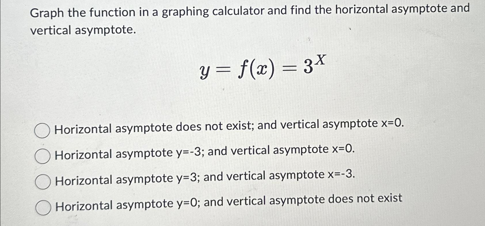 Solved Graph the function in a graphing calculator and find | Chegg.com