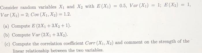 Solved Consider random variables X1 and X2 with | Chegg.com