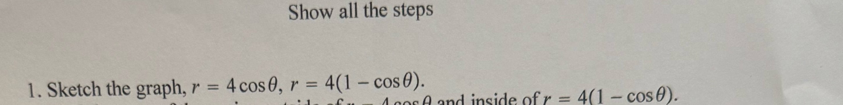 Solved Show all the stepsSketch the graph, | Chegg.com