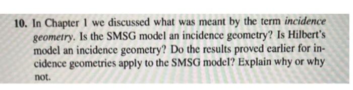 Solved 10. In Chapter 1 we discussed what was meant by the | Chegg.com