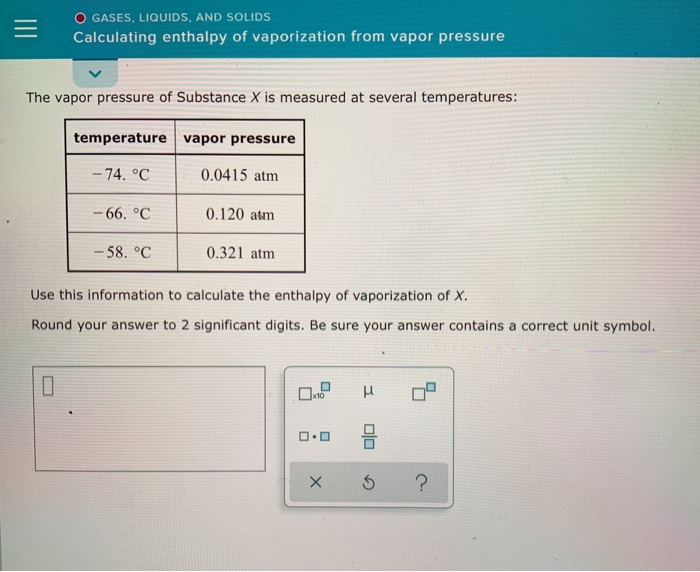 Solved O GASES, LIQUIDS, AND SOLIDS Calculating enthalpy of | Chegg.com
