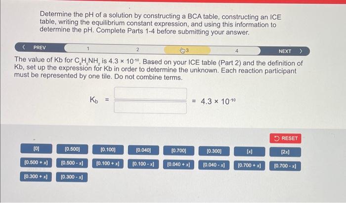 Solved Determine the pH of a solution by constructing a BCA | Chegg.com