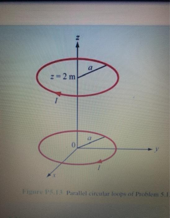 Solved Two parallel, circular loops carrying a current of 40 | Chegg.com