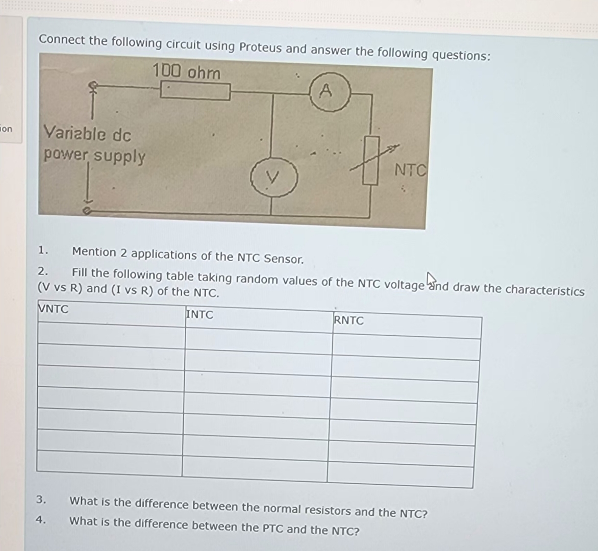 Solved Connect The Following Circuit Using Proteus And