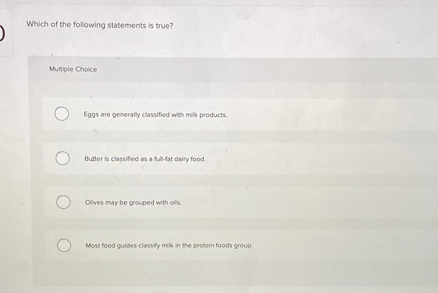 Solved Which of the following statements is true?Multiple | Chegg.com