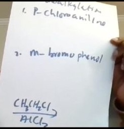 Solved what is the mono alkylation of #1 P-chloroaniline and | Chegg.com