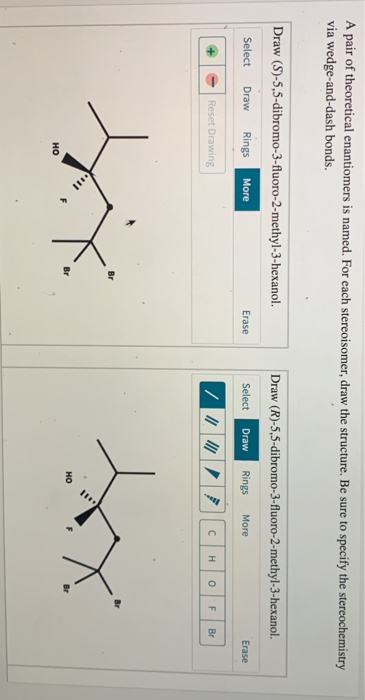 Solved A pair of theoretical enantiomers is named. For each | Chegg.com
