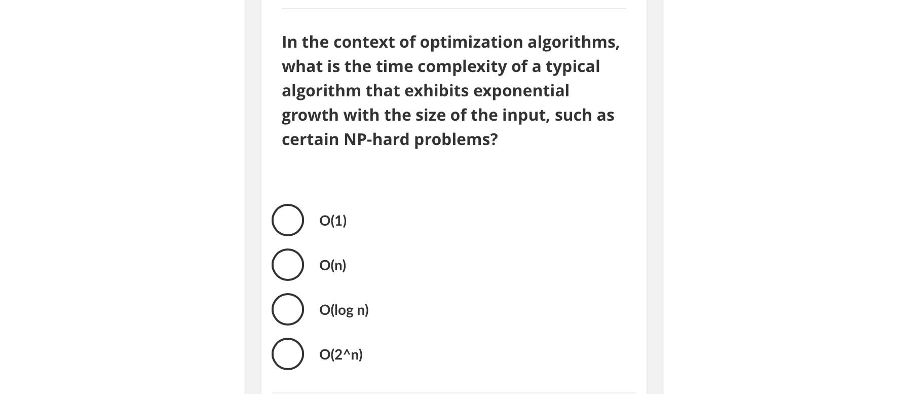 Solved In the context of optimization algorithms, what is | Chegg.com