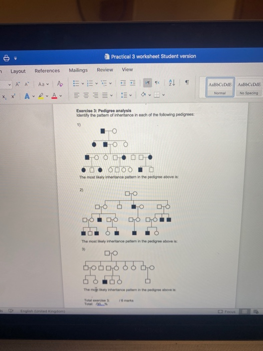 Solved: Exercise 3: Pedigree Analysis Identify The Pattern... | Chegg.com Solved: Exercise 3: Pedigree Analysis Identify The Pattern... | Chegg.com
