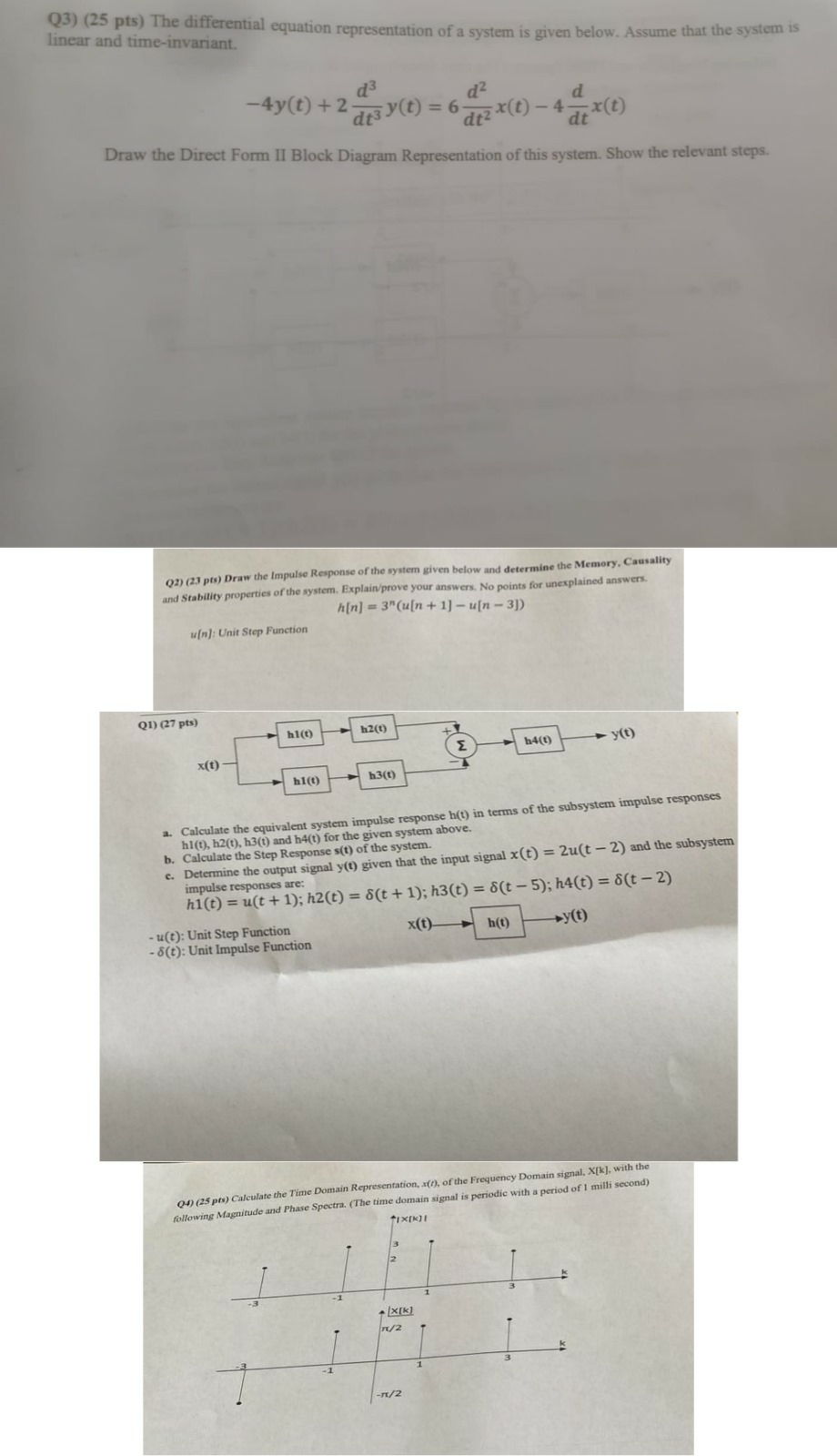 Solved Q3) (25 ﻿pts) ﻿The differential equation | Chegg.com