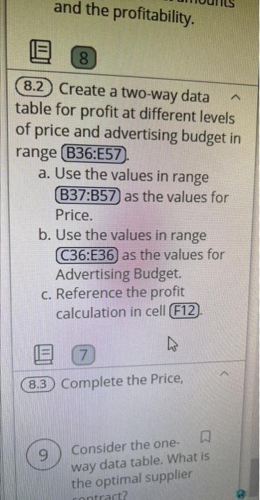 2.1) Use the Scenario Manager to input each of the | Chegg.com