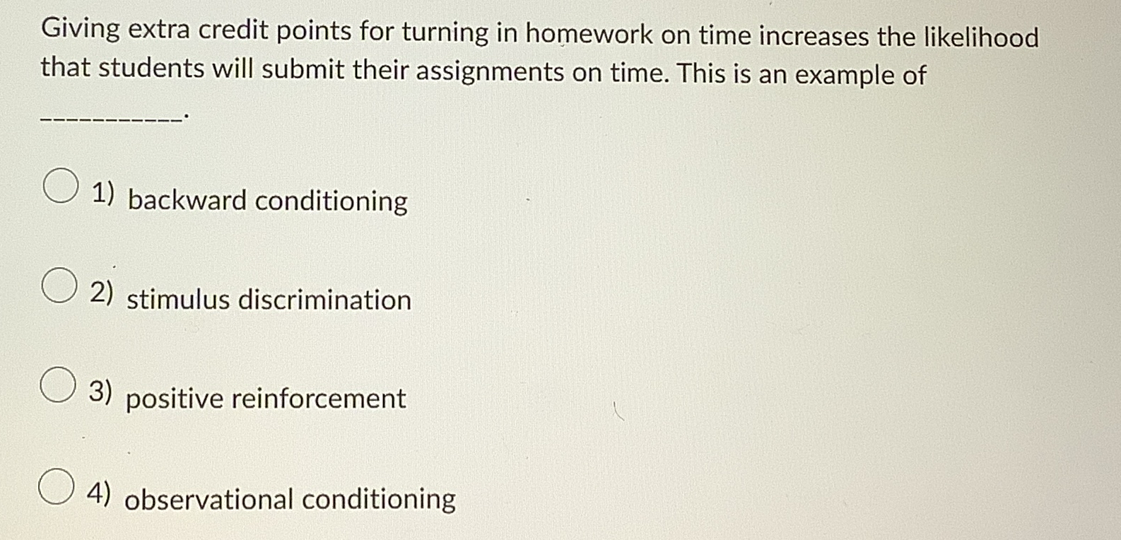 Solved Giving extra credit points for turning in homework on | Chegg.com