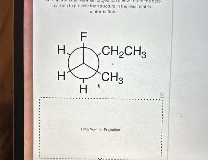 Solved Draw the conformer that would form after this | Chegg.com