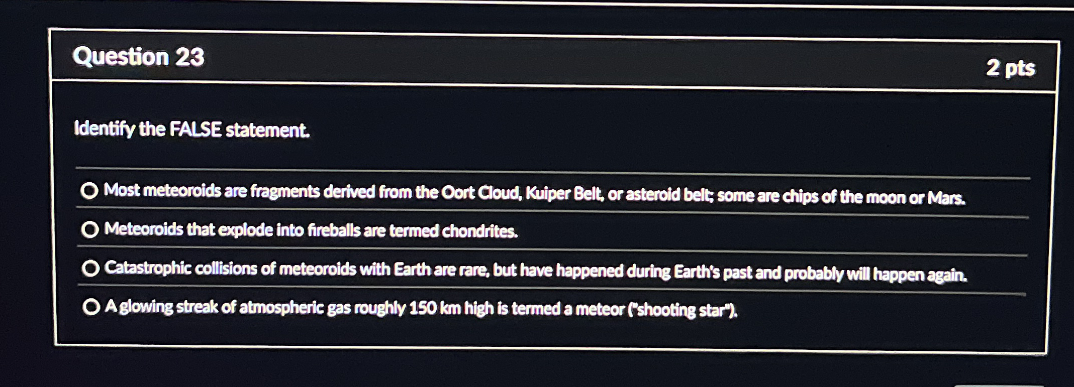 Solved Question 282 ﻿ptsIdentify the FALSE statement.Most | Chegg.com