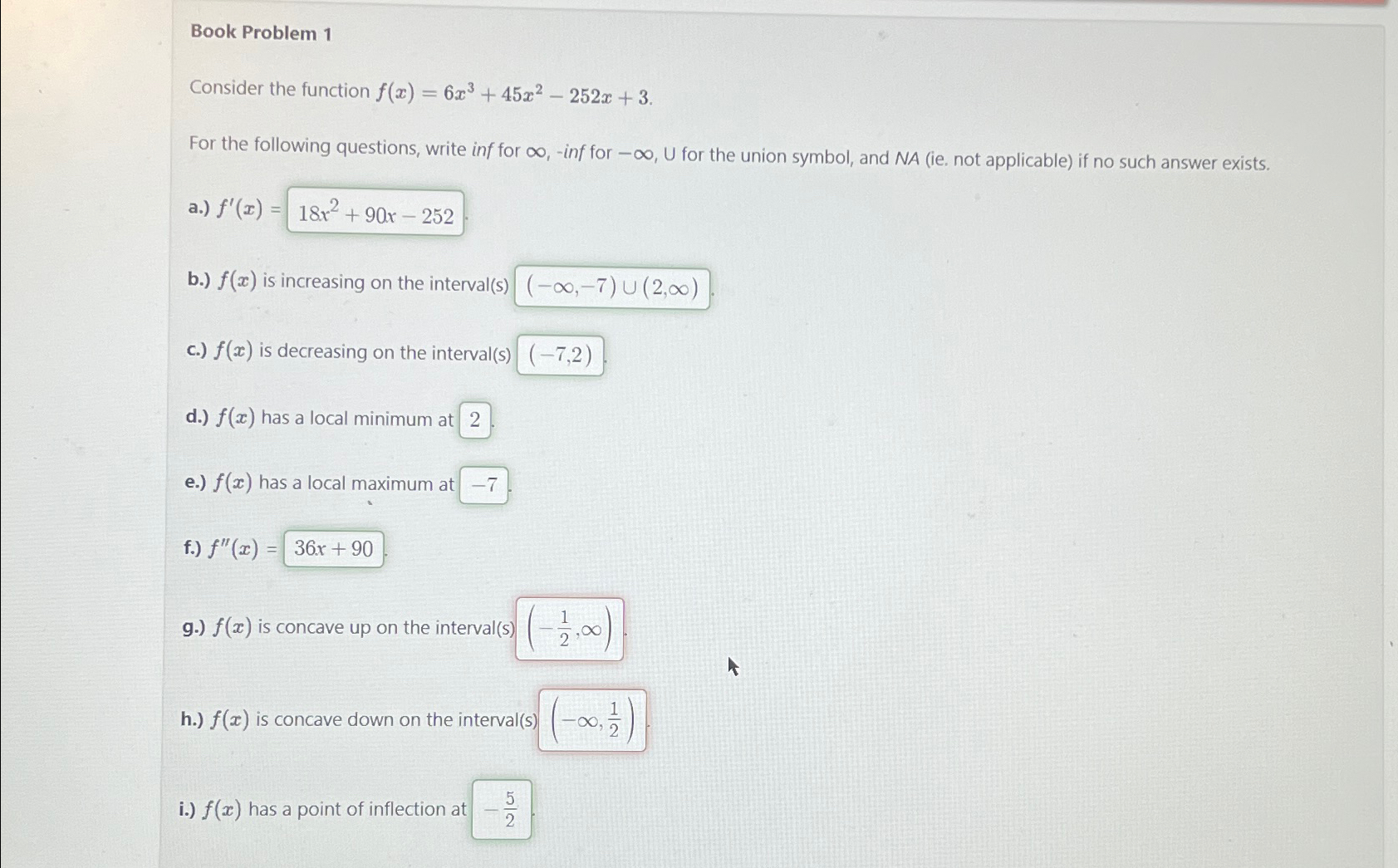 Solved Book Problem 1Consider the function | Chegg.com
