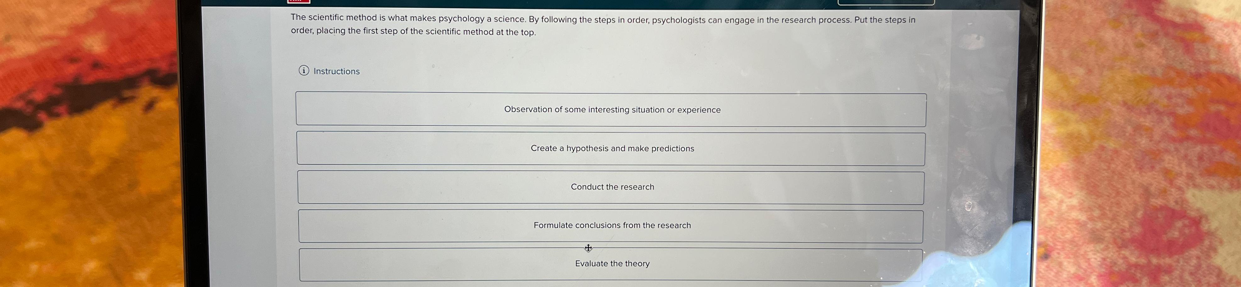 Solved The scientific method is what makes psychology a | Chegg.com
