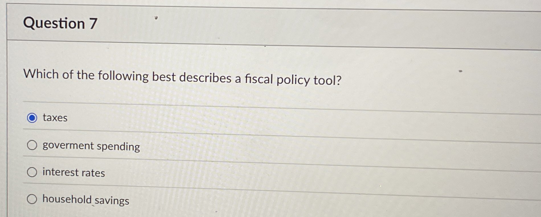 Solved Question 7Which of the following best describes a | Chegg.com