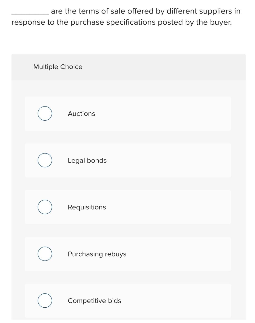 Solved are the terms of sale offered by different suppliers | Chegg.com