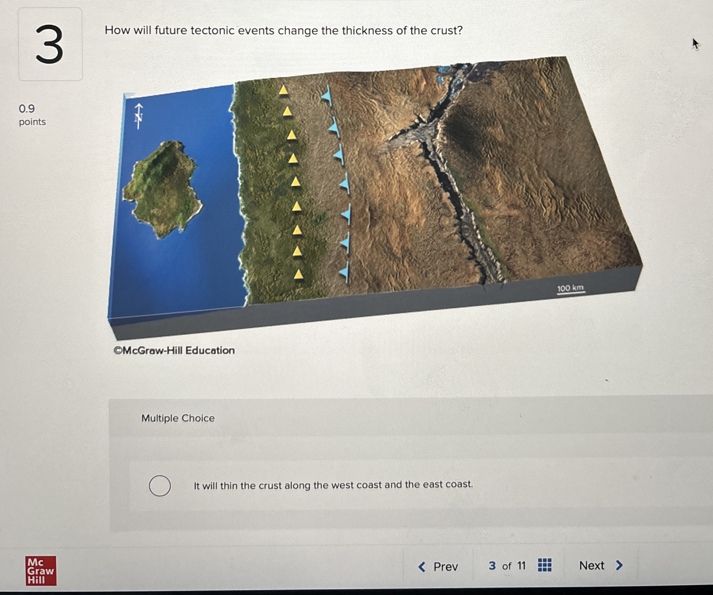 Solved How will future tectonic events change the thickness | Chegg.com