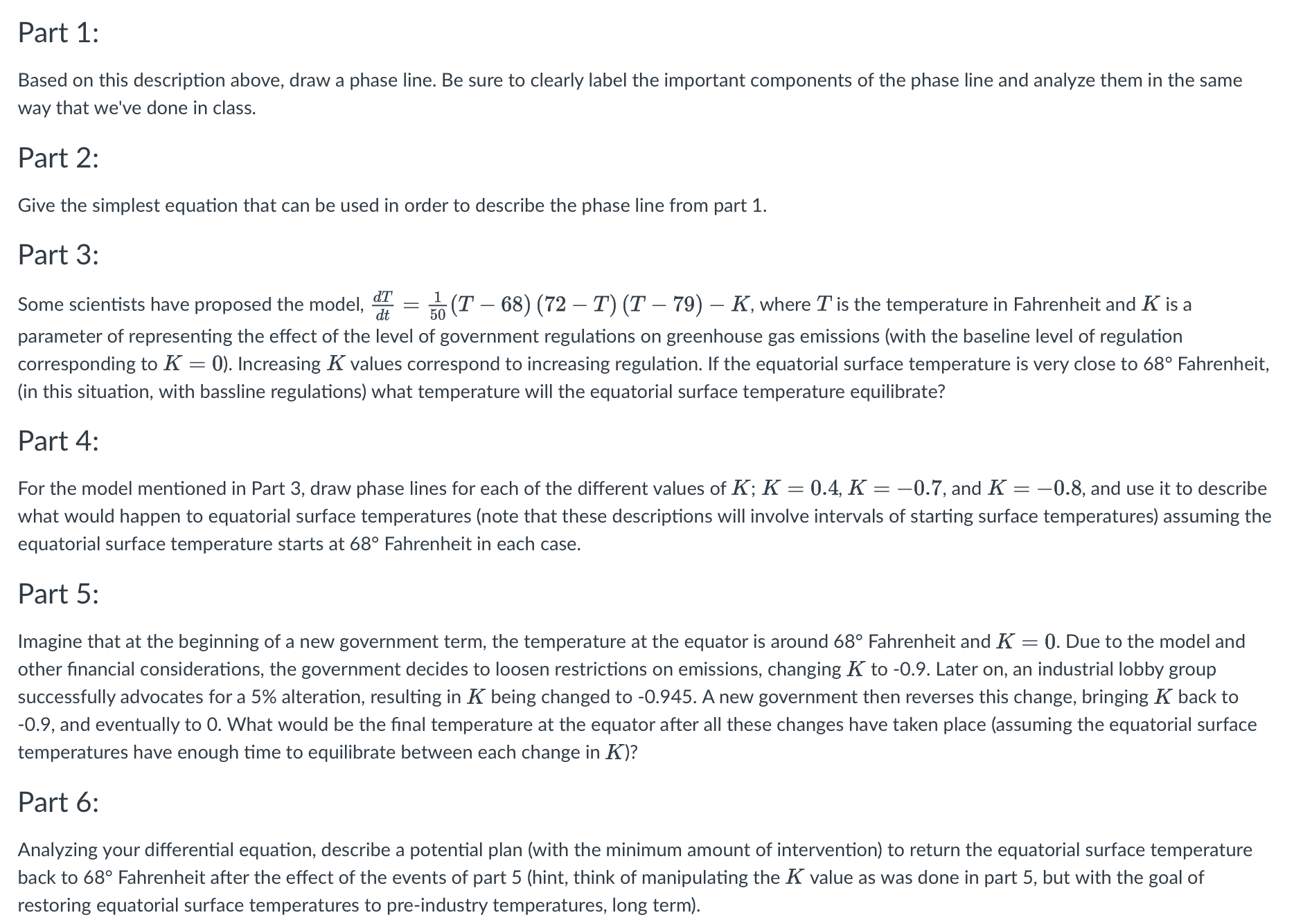 Solved Assignment Details:With a climate system unaffected | Chegg.com
