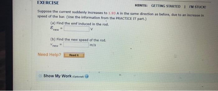 EXERCISE HINTS: GETTING STARTED I'M STUCK! Suppose | Chegg.com