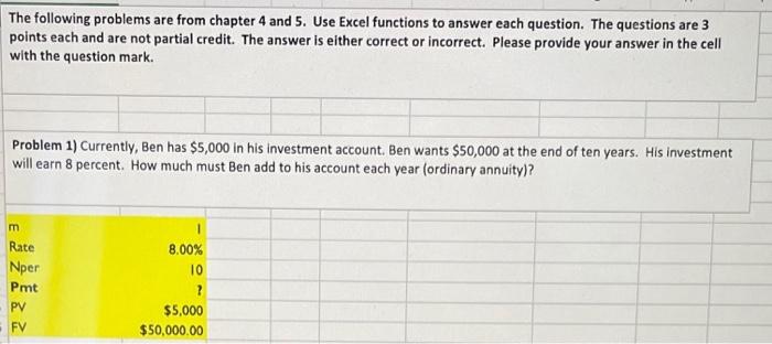 Solved The Following Problems Are From Chapter 4 And 5 Use 8066