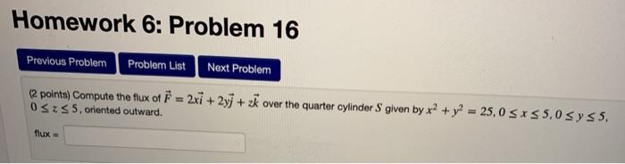 Solved Homework 6: Problem 16 Previous Problem Problem List | Chegg.com