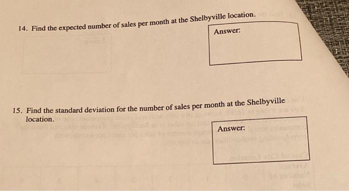 Solved Use the following information to answer questions | Chegg.com
