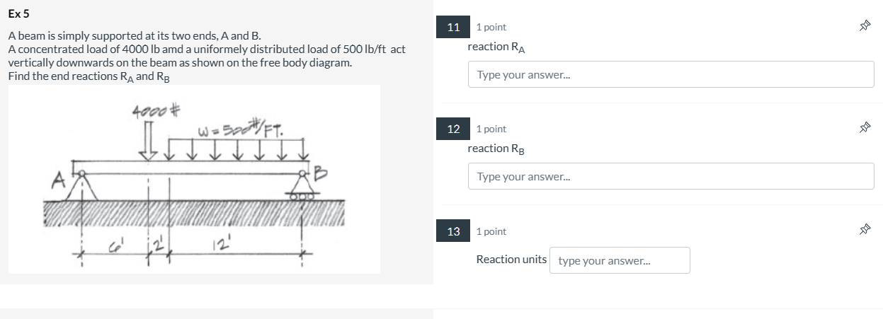 Solved 1) ﻿what is reaction RA2) ﻿what is reaction RB.3)what | Chegg.com