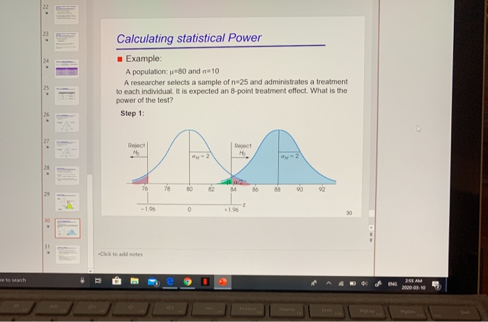 Solved Calculating statistical Power Example: A population: | Chegg.com